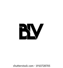 Blv Letter Original Monogram Logo Design Stock Vector (Royalty Free ...