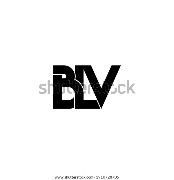 Blv Letter Original Monogram Logo Design Stock Vector (Royalty Free ...