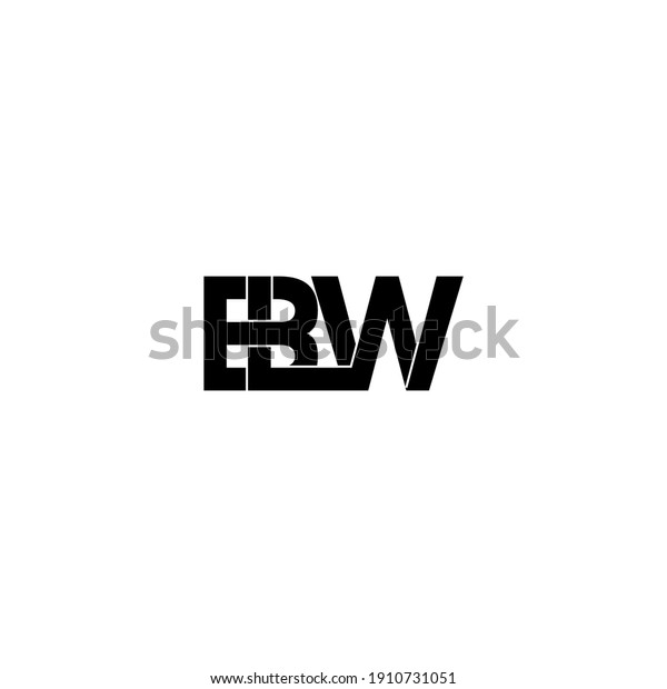 Blw Letter Original Monogram Logo Design Stock Vector (Royalty Free ...