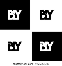 Bly Letter Original Monogram Logo Design Stock Vector (Royalty Free ...