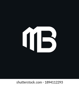 Bm Mb Letter Logo Designs Stock Vector (Royalty Free) 1894112293