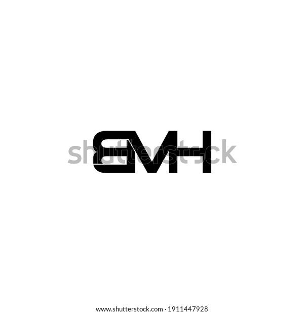 Bmh Letter Original Monogram Logo Design 库存矢量图（免版税）1911447928 ...