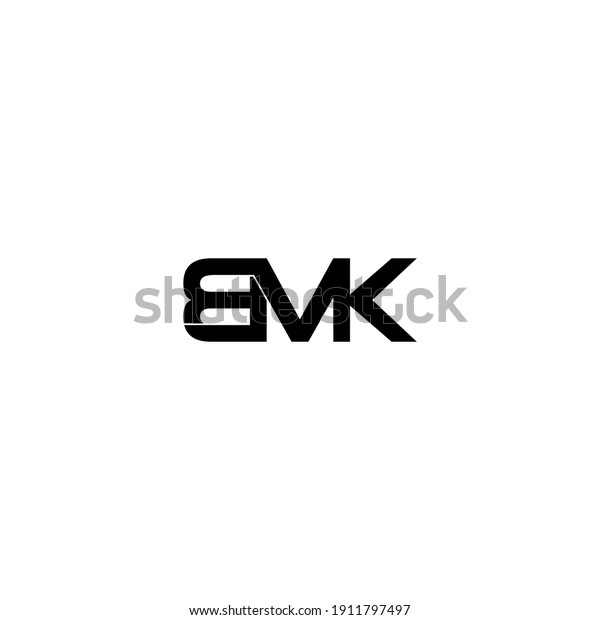 Bmk Letter Original Monogram Logo Design Stock Vector (Royalty Free ...