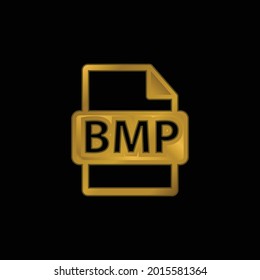 Bmp File Format Symbol Gold Plated Stock Vector (Royalty Free ...