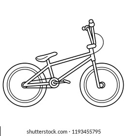 Bmx Bike Vector Flat Outline Icon Stock Vector (Royalty Free) 1193455795