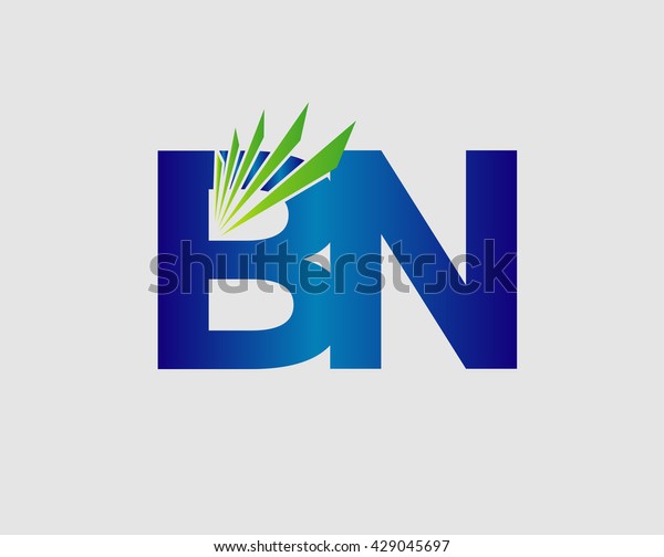 Bn Company Linked Letter Logo: vector de stock (libre de regalías ...