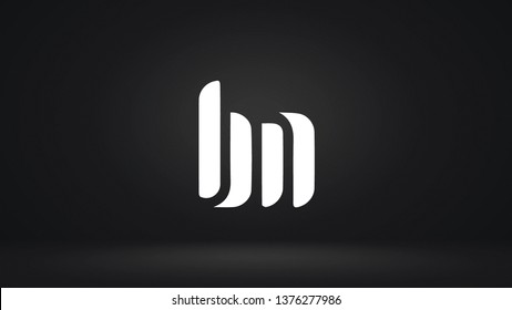 Bn Logo Design Template Vector Illustration Stock Vector (Royalty Free ...