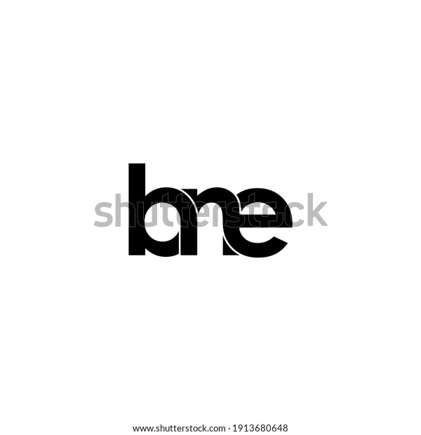 Bne Letter Original Monogram Logo Design Stock Vector (Royalty Free ...