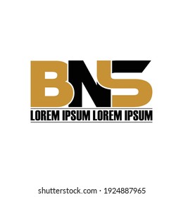 Bns Letter Monogram Logo Design Vector Stock Vector (Royalty Free ...