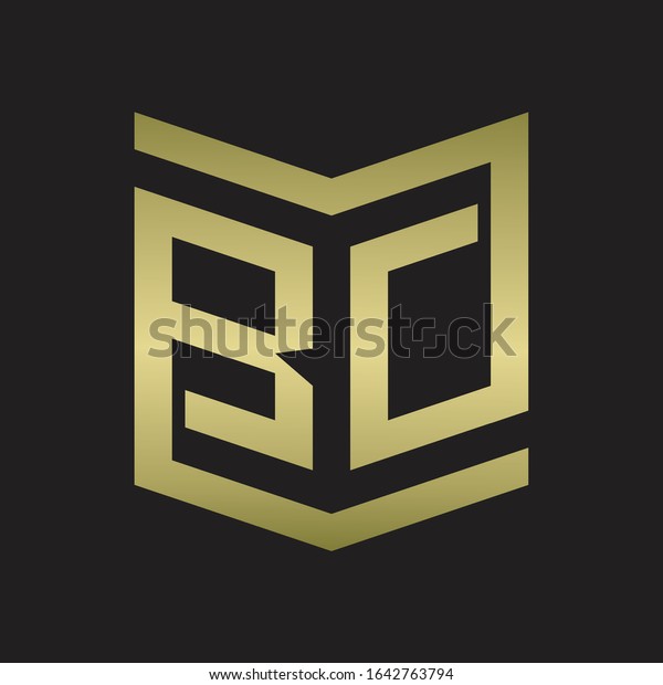 Bo Logo Emblem Monogram Shield Style Stock Vector (Royalty Free ...