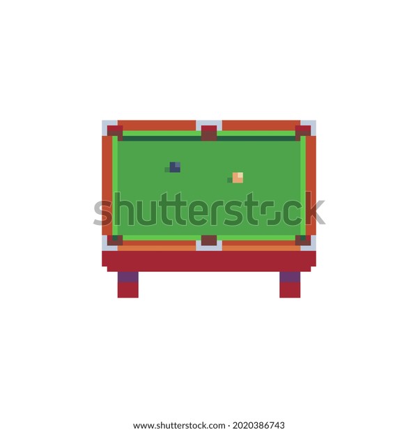 Board Game Billiards Pixel Art 80s Stock Vector (Royalty Free ...