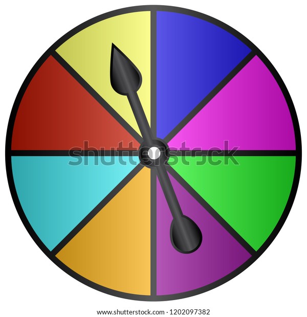 Board Game Color Spinner Vector Illustration Stock Vector (Royalty Free ...