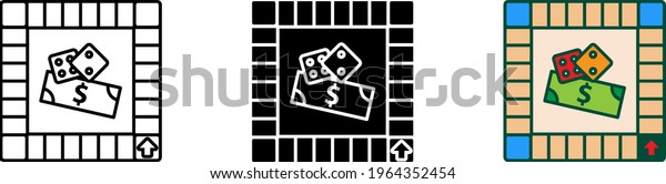 Board Game Icon Vector Illustration Stock Vector (Royalty Free ...