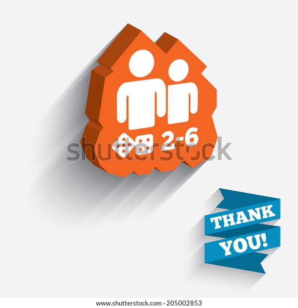 Board Games Sign Icon Two Six Stock Vector (Royalty Free) 205002853