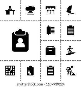 Board Icon Collection 13 Board Filled Stock Vector (Royalty Free ...