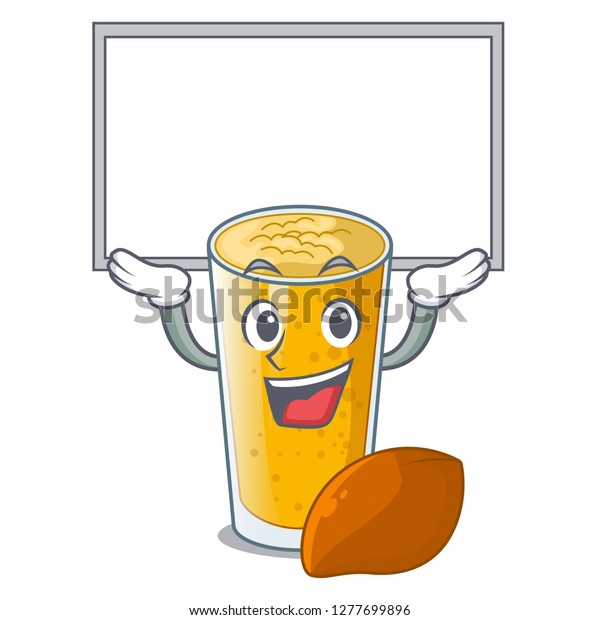 Board Lassi Mango Cartoon Glass Stock Vector (Royalty Free) 1277699896 ...