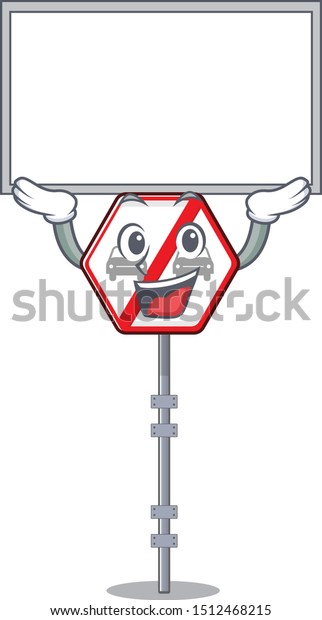 Board No Overtaking Isolated Character Stock Vector (Royalty Free ...