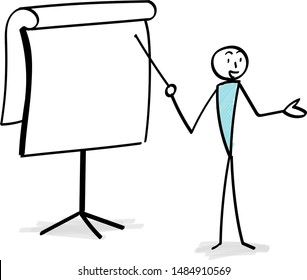Board Person Explaining Illustration Stock Vector (Royalty Free ...