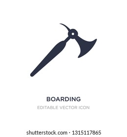 Boarding Icon On White Background Simple Stock Vector (Royalty Free ...