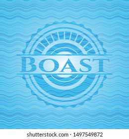 Boast Water Wave Concept Style Emblem Stock Vector (Royalty Free ...