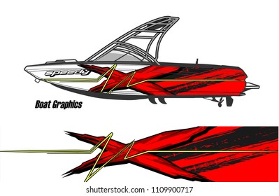 Boat Decal Graphic Vector Vehicle Vinyl Stock Vector (Royalty Free ...