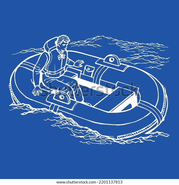 Boat Emergency Safety Life Vector 库存矢量图（免版税）2201137813 | Shutterstock