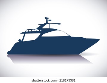 Pretty Sea Boat Color Template Raster Stock Illustration 1402935680