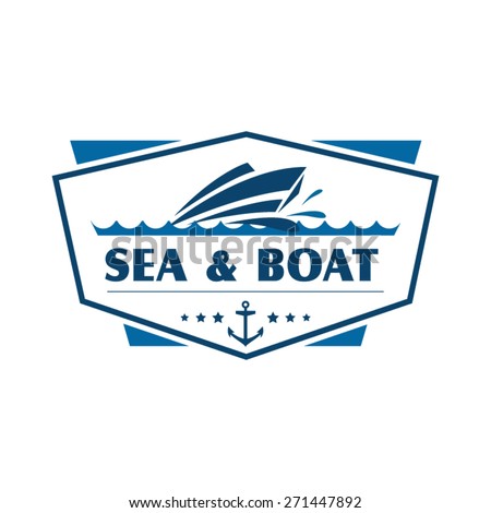 Boat Logo Brand Identity Boating Business Stock Vector (Royalty Free ...