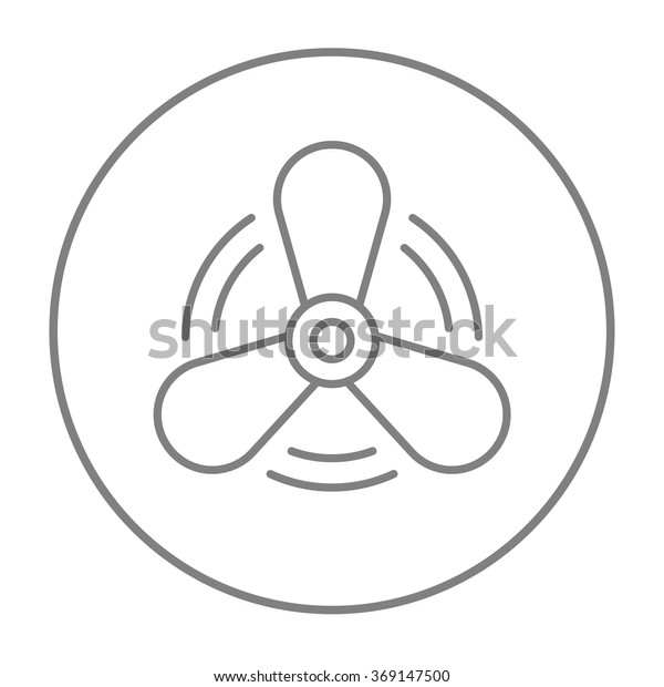 Boat Propeller Line Icon Stock Vector (Royalty Free) 369147500 ...