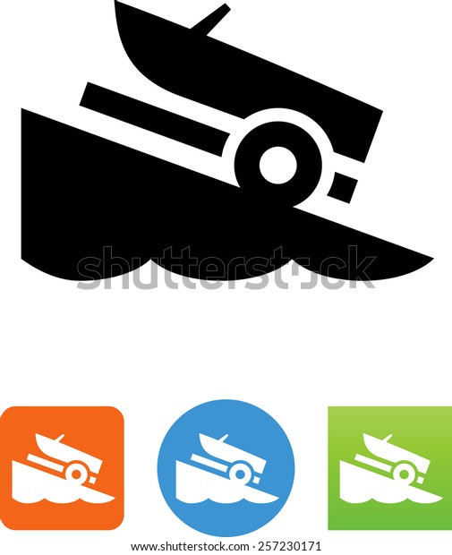 Boat Ramp Icon Stock Vector (Royalty Free) 257230171