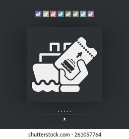 Boat Ticket Stock Vector (Royalty Free) 261057764 | Shutterstock