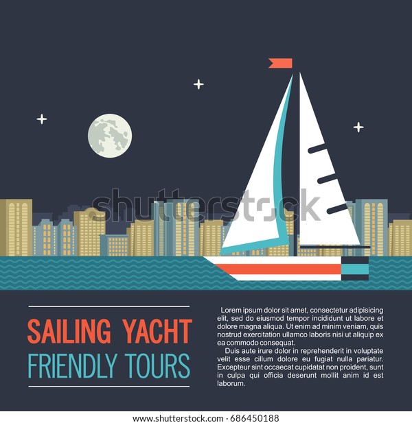 Boat Trips Vector Illustration Place Text: vector de stock (libre de ...