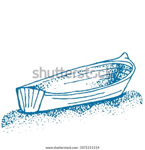 Boat Vector Image Line Art Dot Stock Vector (Royalty Free) 1071211514 ...