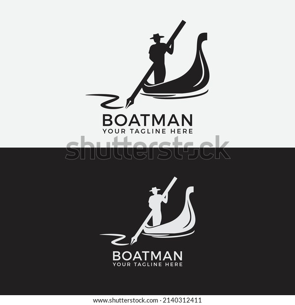 Boatman Logo Design Logo Template Stock Vector (Royalty Free ...
