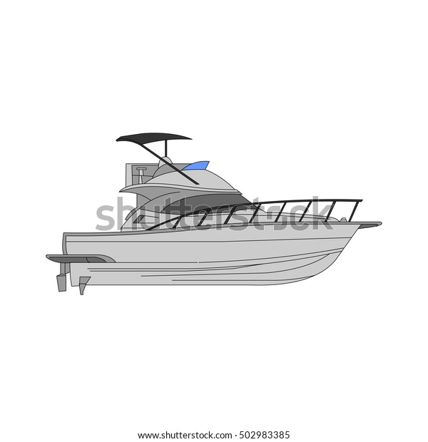 Boats Side View Stock Vector (Royalty Free) 502983385