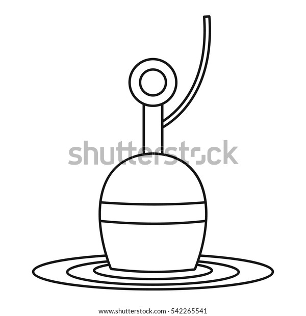 Bobber Icon Outline Illustration Bobber Vector Stock Vector (Royalty ...
