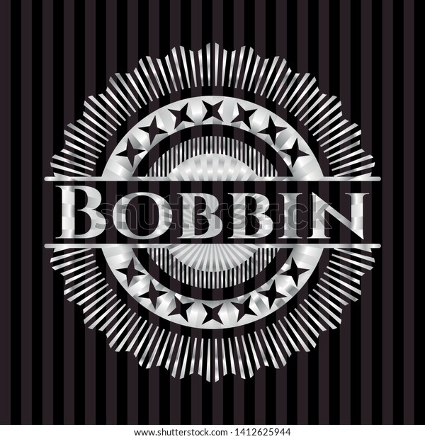 Bobbin Silver Emblem Badge Vector Illustration Stock Vector (Royalty ...