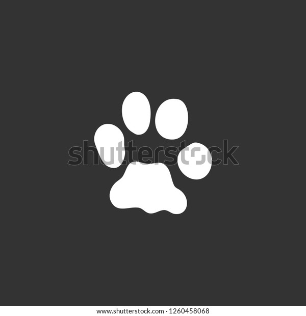 Bobcat Track Icon Vector Bobcat Track Stock Vector Royalty Free 1260458068 Shutterstock