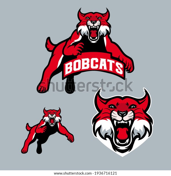 Bobcats Illustration Sport Logo Vector Stock Vector (Royalty Free) 1936716121