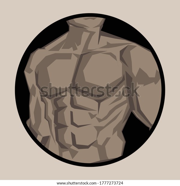 Body Building Illustration Vector Art Style Stock Vector (Royalty Free ...