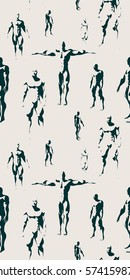 Body Building Silhouettes Bodybuilder Posing Vector Stock Vector ...