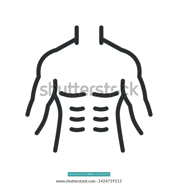 Body Cartoon Body Icon Vector Illustration Stock Vector (Royalty Free ...