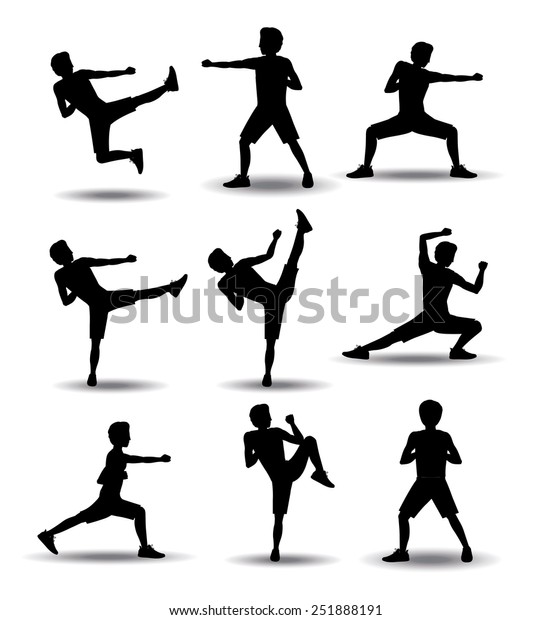 Body Combat Sport Design Vector Illustration Stock Vector (Royalty Free ...