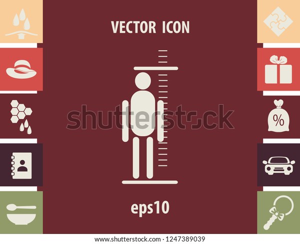 Body Height Icon Stock Vector (Royalty Free) 1247389039 | Shutterstock