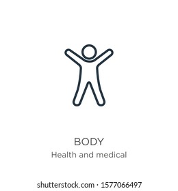 Body Icon Vector Trendy Flat Body Stock Vector (Royalty Free ...