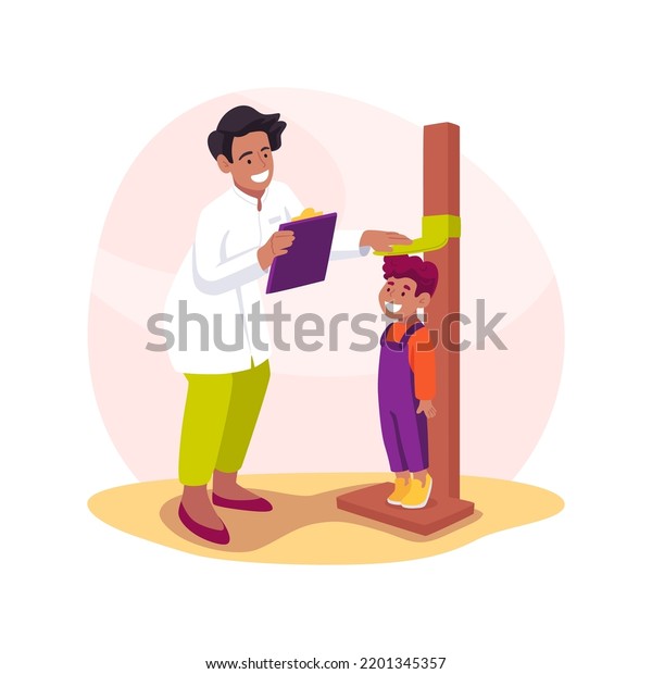 Body Measurements Isolated Cartoon Vector Illustration: เวกเตอร์สต็อก ...