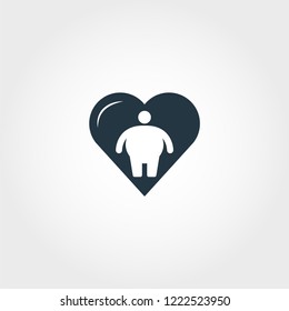 Body Positivity Icon Monochrome Style Design Stock Vector (Royalty Free ...