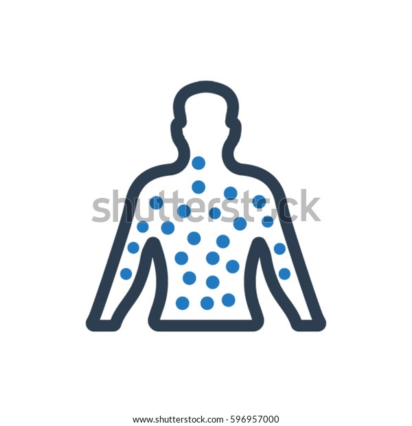 Body Rash Icon Stock Vector (Royalty Free) 596957000 | Shutterstock