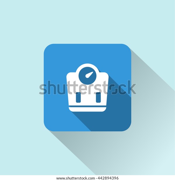 Body Scale Icon Body Scale Sign Stock Vector (Royalty Free) 442894396 ...