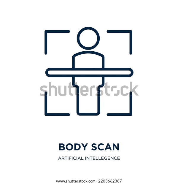 Body Scan Icon Artificial Intellegence Future Stock Vector (Royalty ...